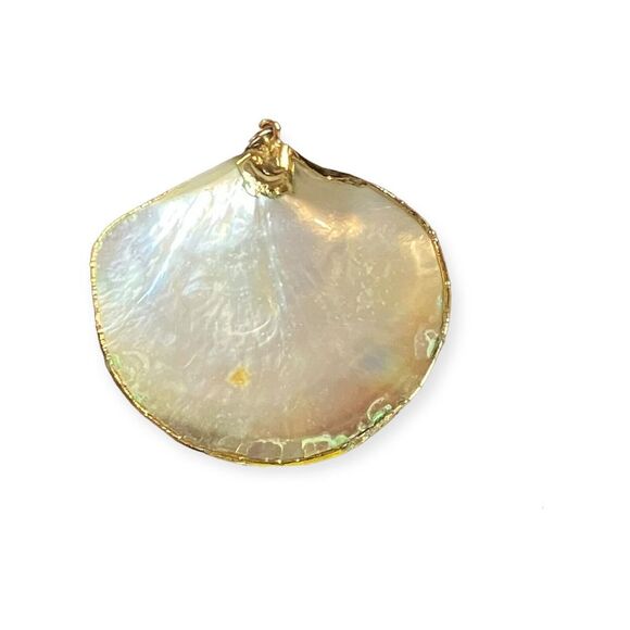 Jewelry | Vintage Gold Tone Edge Shell Pendant Ocean Beach Beachcore ...